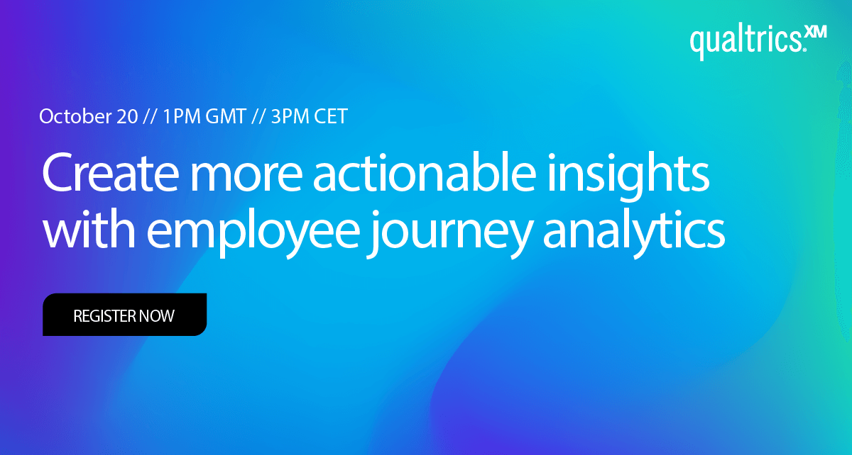 Webinar | How to tap into employee journey analytics | Qualtrics