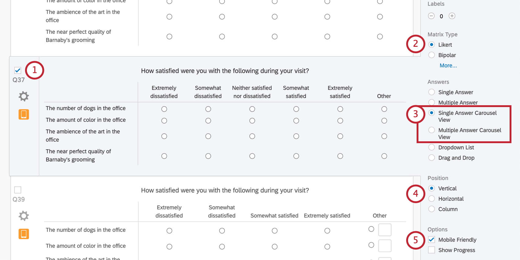 Matrix Table Question