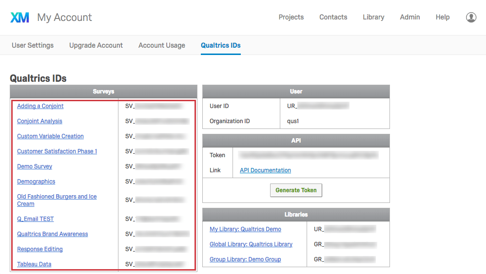 Finding Qualtrics IDs Finding Qualtrics IDs