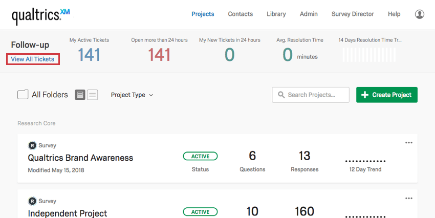 Following Up On Tickets - Qualtrics Support