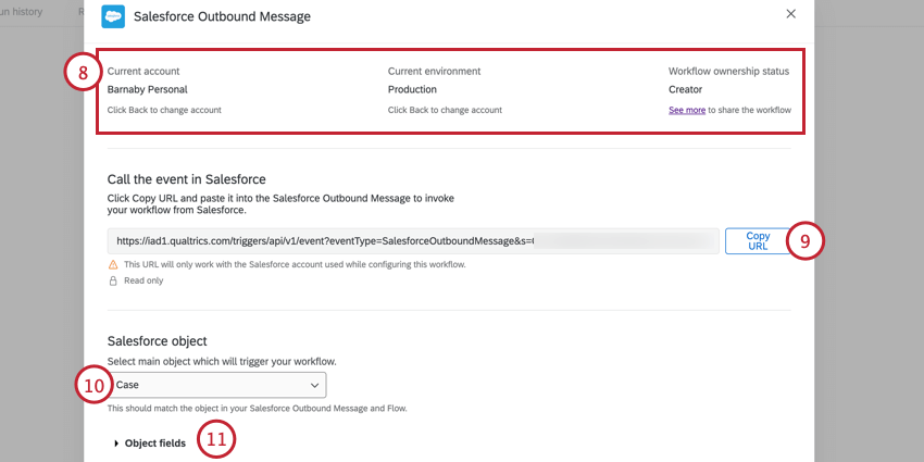 Salesforce Outbound Message Event - Qualtrics