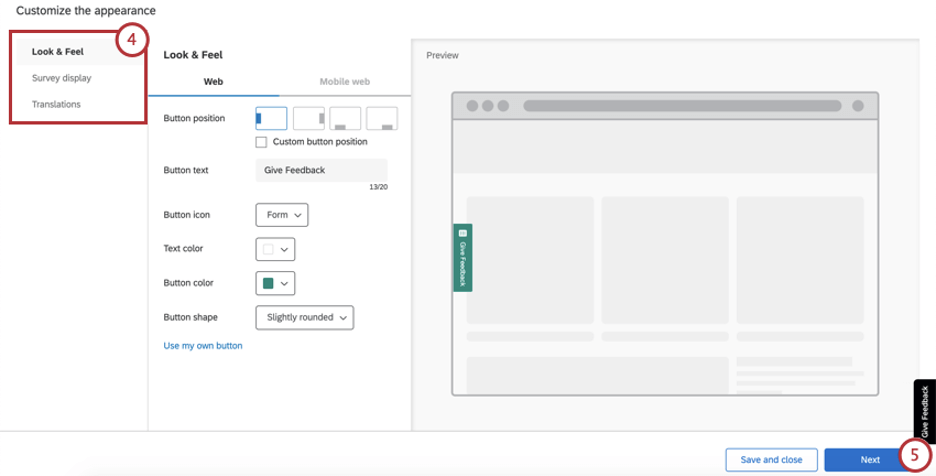 Creating a Website & App Feedback Project