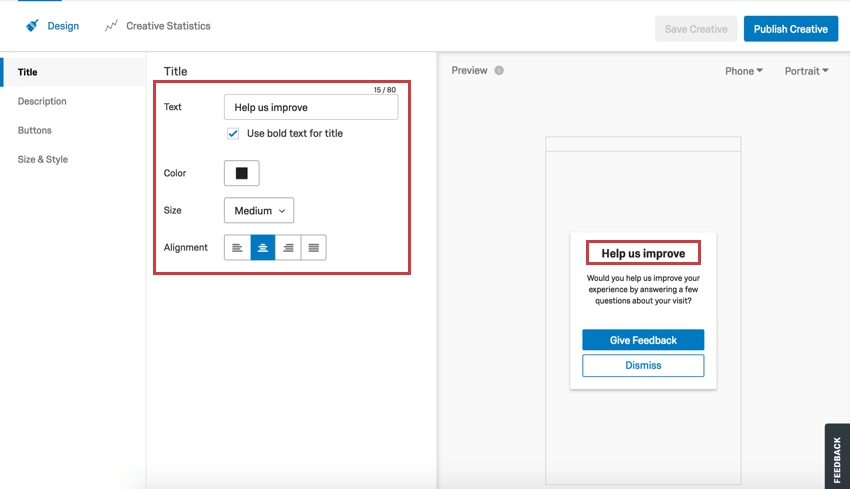 Mobile App Prompt Creative
