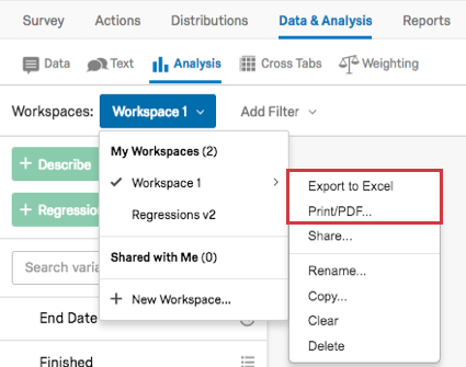 Sharing & Managing Workspaces