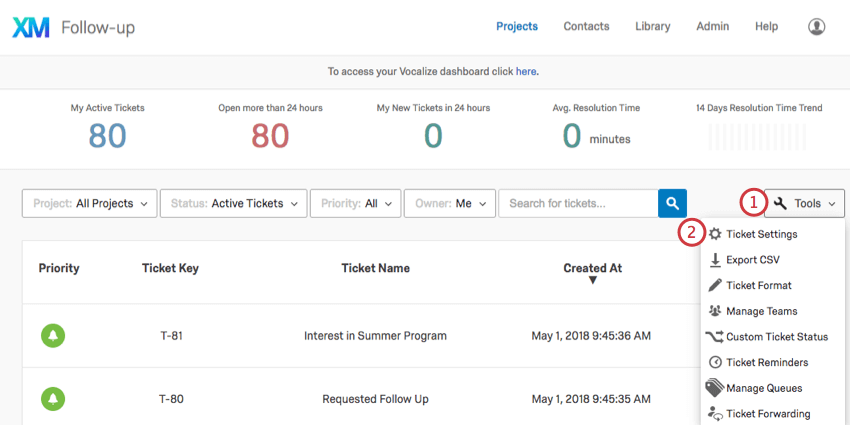 Ticket Forwarding - Qualtrics Support