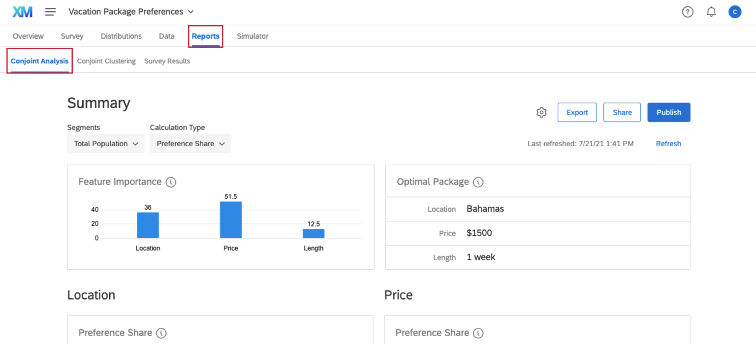 Step 4: Analyze Conjoint Data