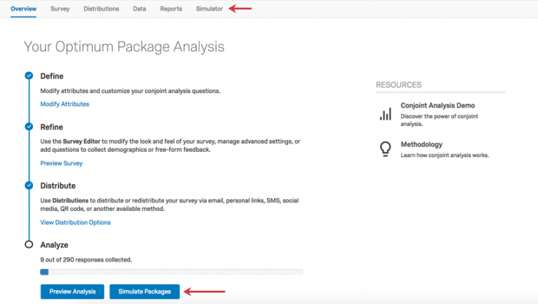 Step 5: Simulate Different Packages