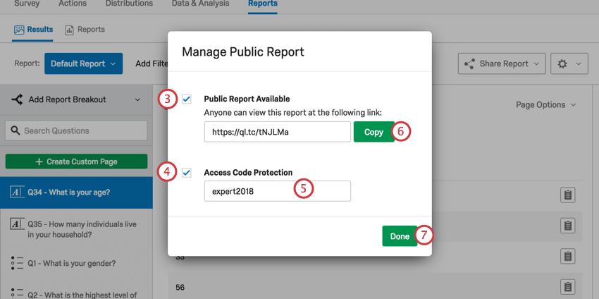 Managing Public Results-Reports