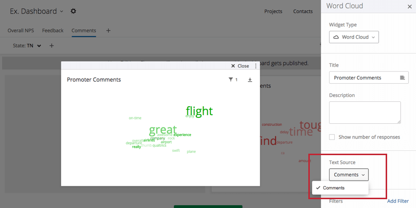 Word Cloud Widget (CX)