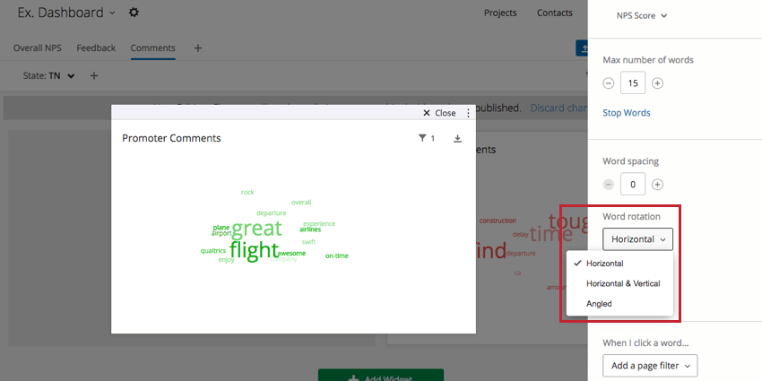 Word Cloud Widget (CX)