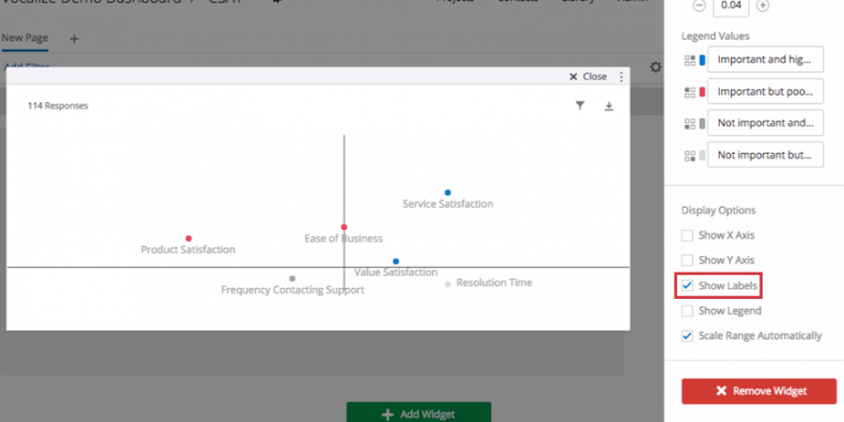 Key Drivers Widget (CX)