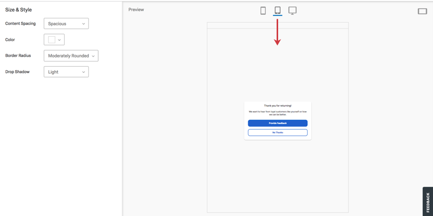 Responsive Dialog Creative