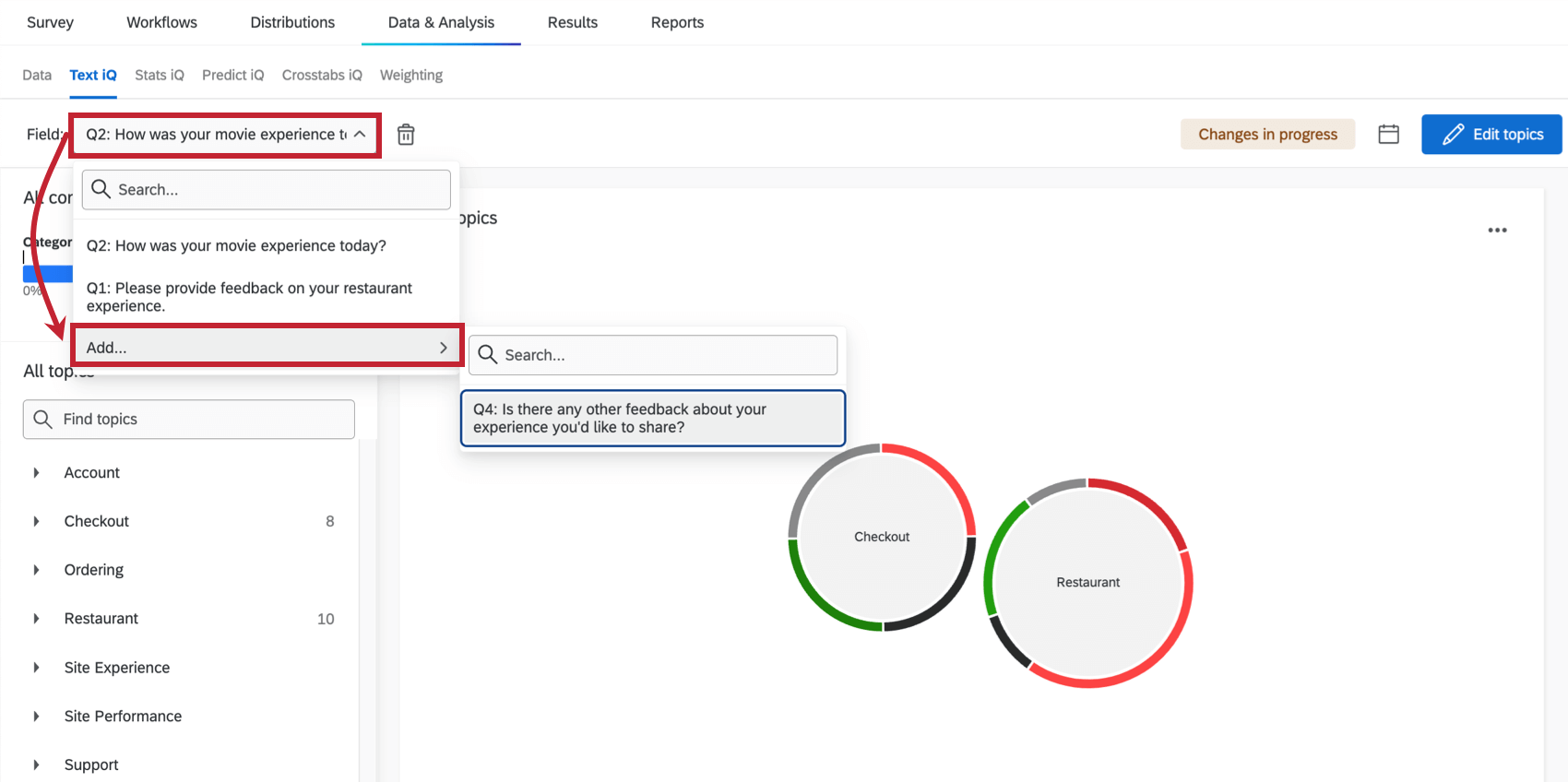 Text iQ Functionality - Qualtrics