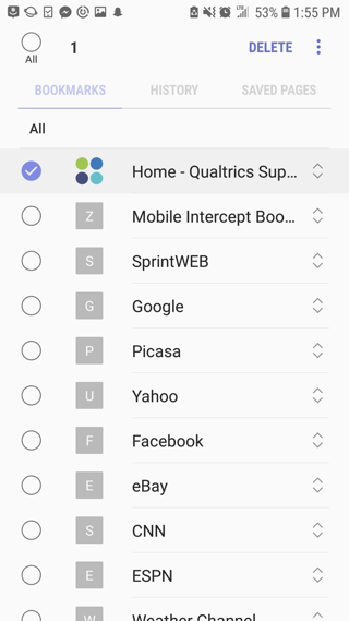 Test Intercept Section