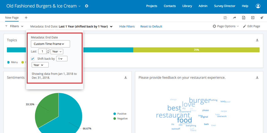 Filtering CX Dashboards