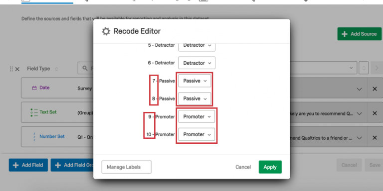 Recoding Dashboard Fields (CX)