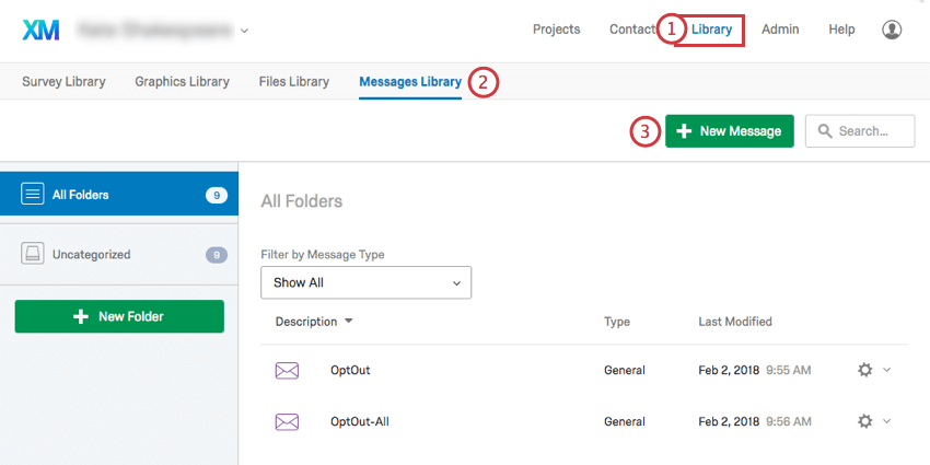 Directory Messages - Qualtrics Support