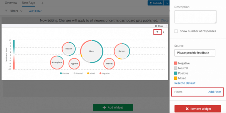 Text iQ Bubble Chart Widget (CX)