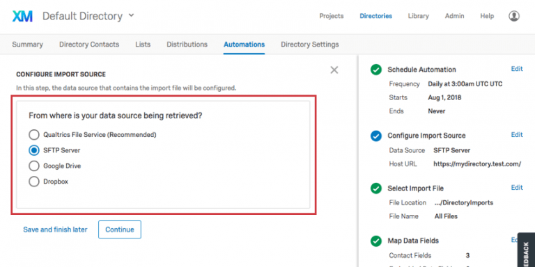 Contact Import Automation