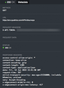 Using Qualtrics API Documentation