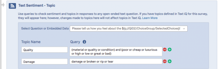 Text iQ-Powered Survey Flows
