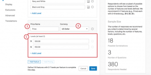 Configuring Conjoint Questions (PX)