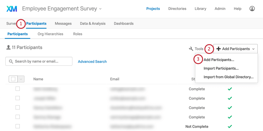 Adding & Removing Participants (EX)