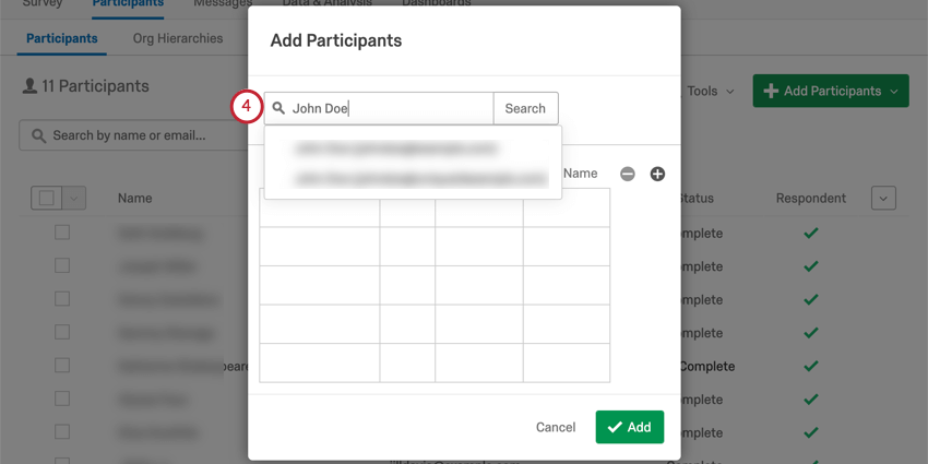 Adding & Removing Participants (EX)