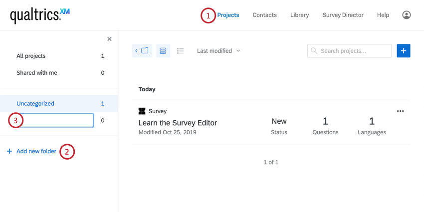 Organizing & Viewing Your Projects