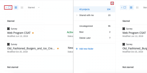 Organizing & Viewing Your Projects