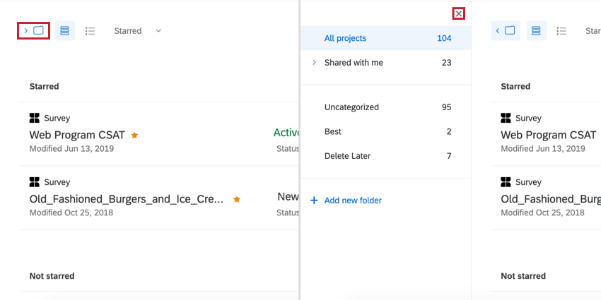 Organizing & Viewing Your Projects
