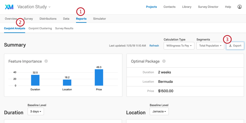 Exporting Raw Conjoint Data (PX)