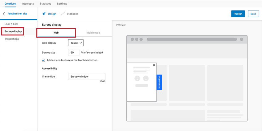 Feedback Button Creative