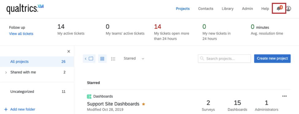 Notifications Feed - Qualtrics Support