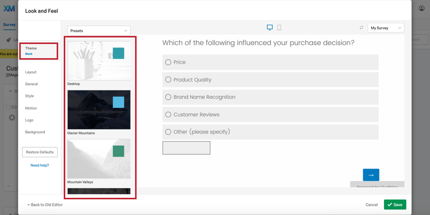 Formatting Embedded Targets