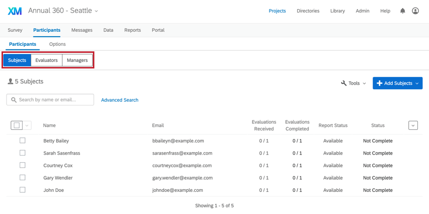 Participants Basic Overview (360) - Qualtrics Support