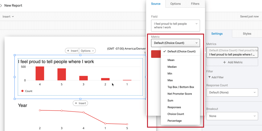 Overview of Report Template Visualizations (EX)