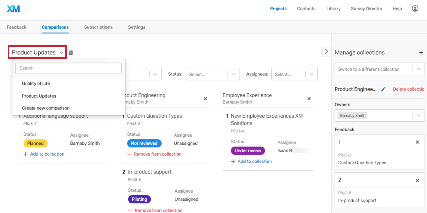 Comparisons & Collections