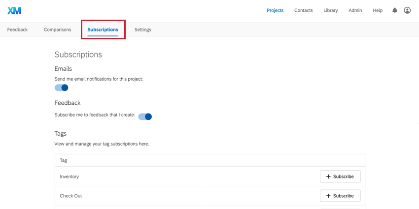 Subscribing to Feedback - Qualtrics Support
