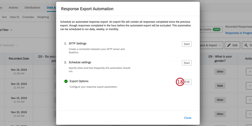 Response Import & Export Automations