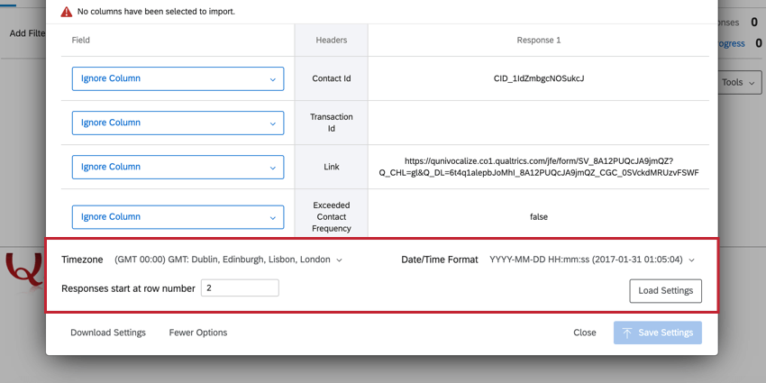 Response Import & Export Automations