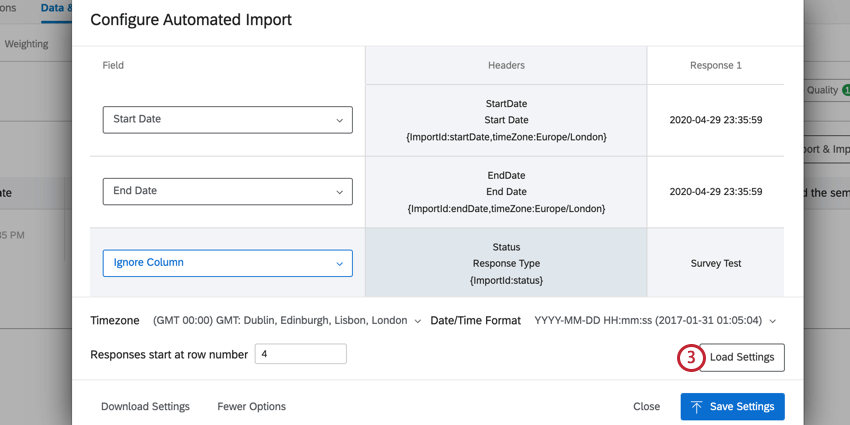 Response Import & Export Automations
