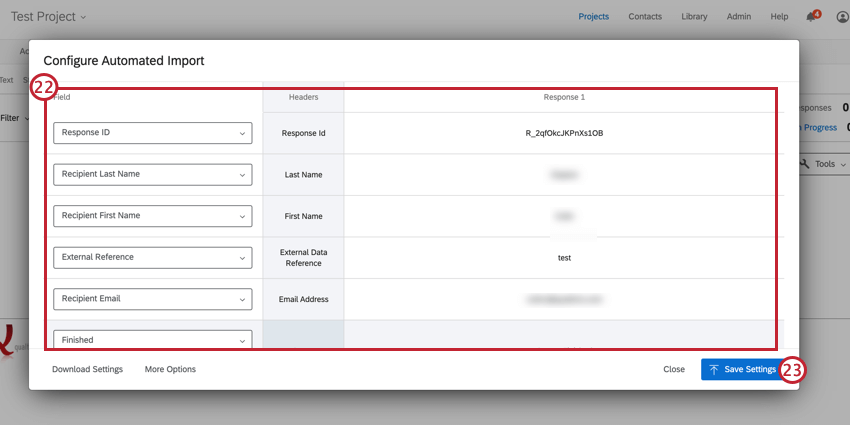 Response Import & Export Automations