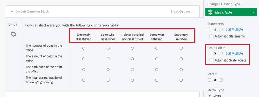 Matrix Table Question
