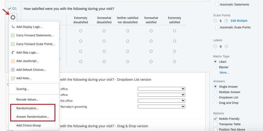 Matrix Table Question