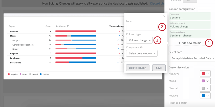 Text iQ Table Widget (CX)