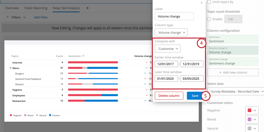 Text iQ Table Widget (CX)