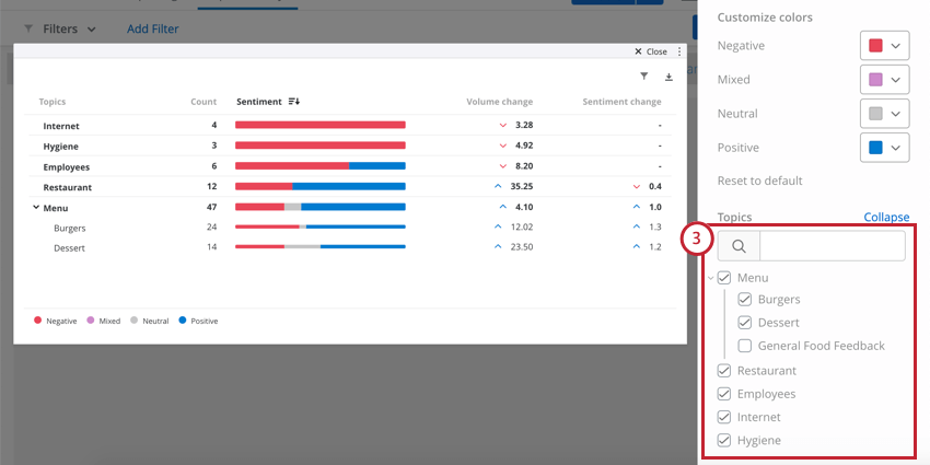 Text iQ Table Widget (CX)