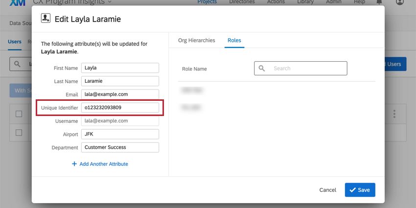 Unique Identifiers (CX)