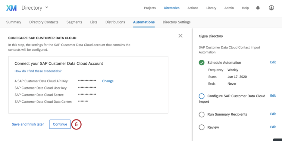 Importing Contacts from the SAP Customer Data Cloud